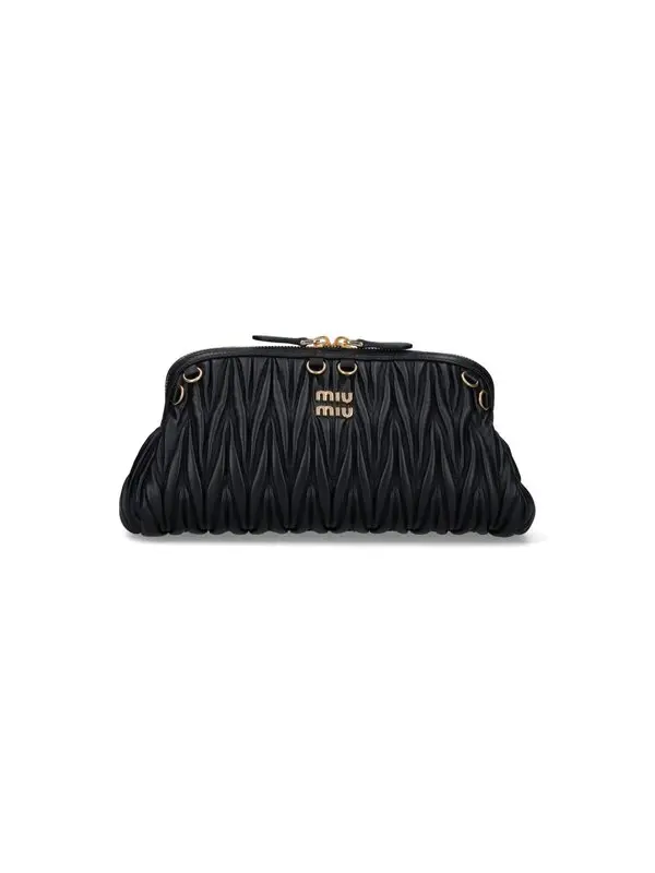 Miu Miu Matelassé Leather Pouch