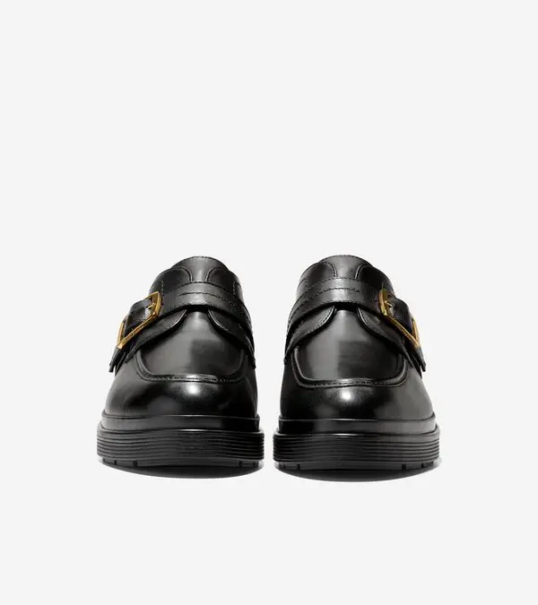 Cole Haan Carlitta Monk Strap Lug Oxfords - Black