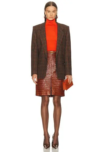 Saint Laurent Turtleneck Sweater - Orange
