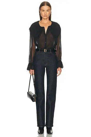 FRAME Tiered Statement Blouse