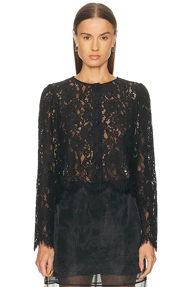 FRAME Lace Blouse