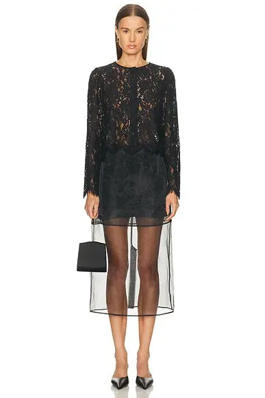 FRAME Lace Blouse