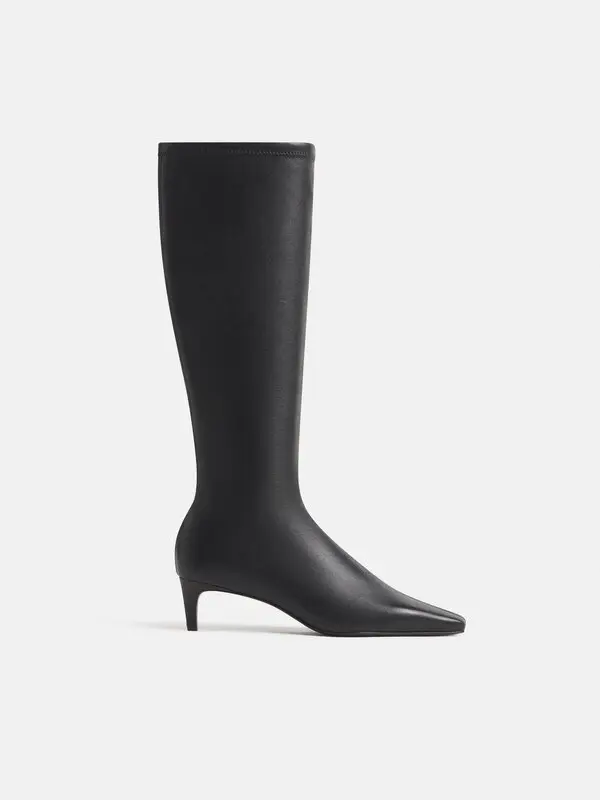 REFORMATION Remy Stretch Knee Boots - Black
