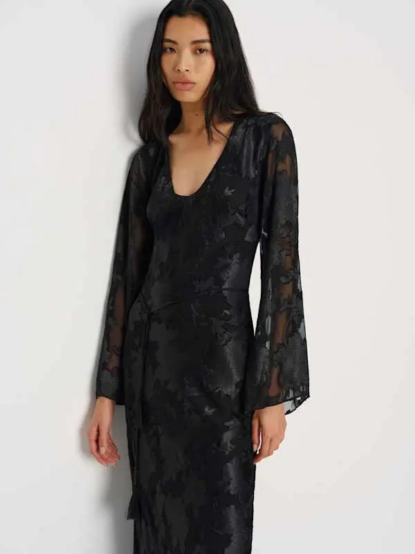 REFORMATION Vivia Dress - Black