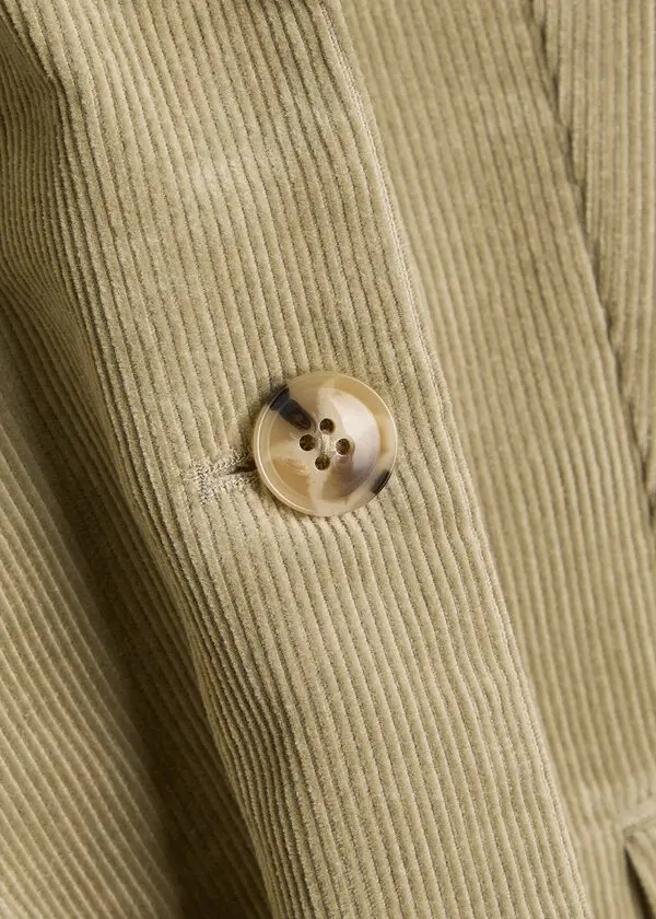 Paige Trexi Corduroy Tailored Coat - Olive