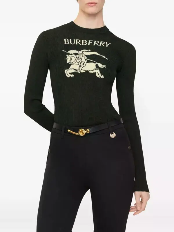Burberry Long Sleeve Crew-neck Sweater