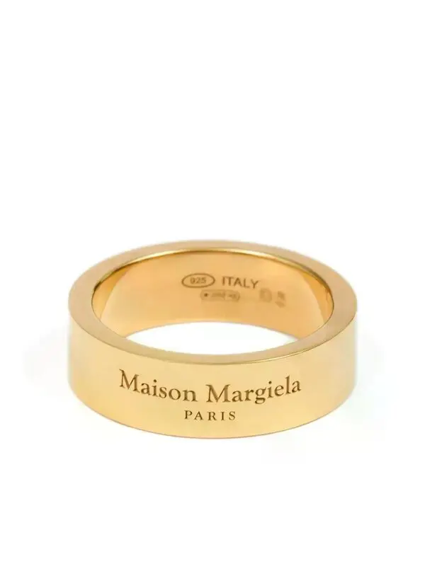 MAISON MARGIELA Logo-engraved Signet Ring - Gold