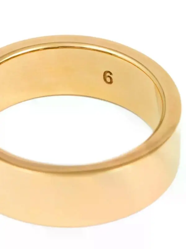 MAISON MARGIELA Logo-engraved Band Ring - Gold
