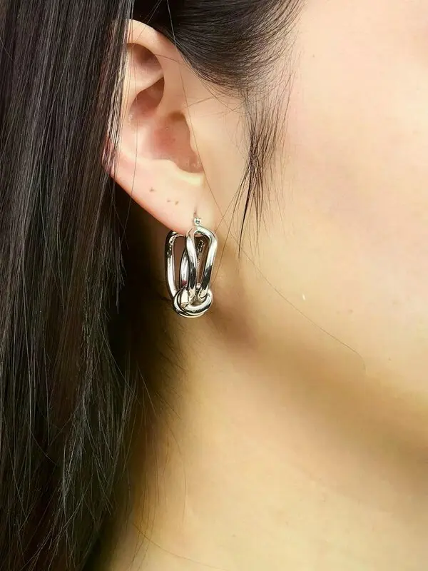 MAISON MARGIELA Knot Hoop Earrings