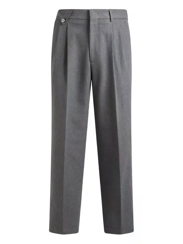 Etro Button Pleated Wool Trousers
