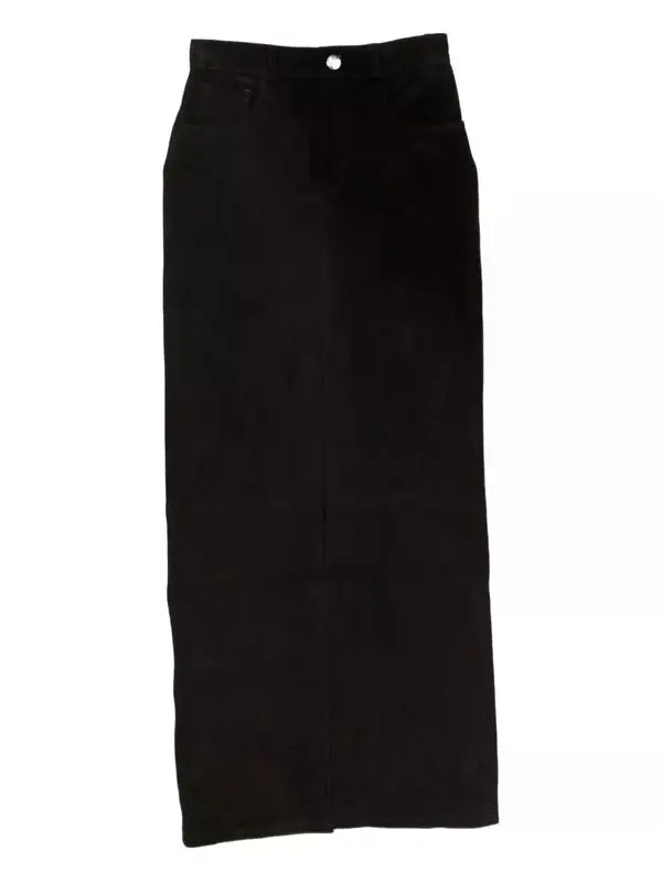 DUCIE Chicago Suede Maxi Skirt