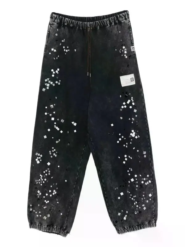 Mihara Yasuhiro Embellished Drawstring Track Pants