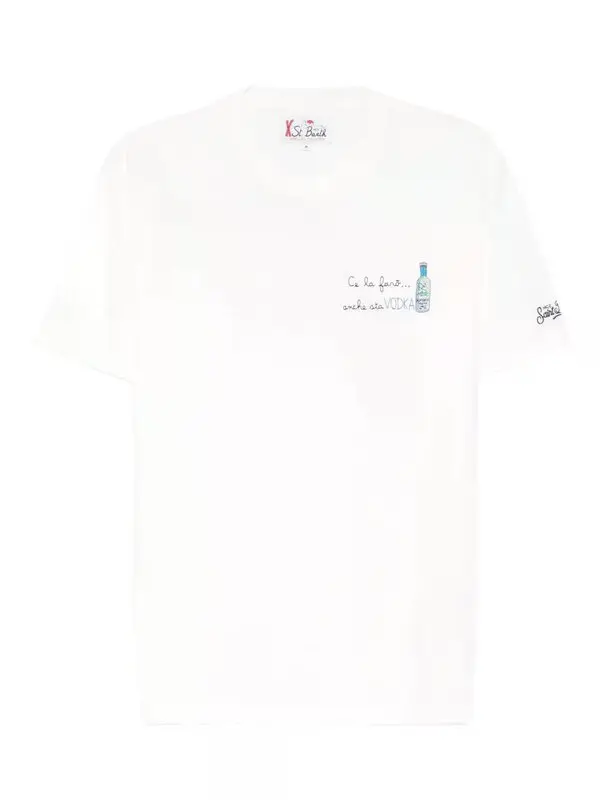 MC2 SAINT BARTH Arnott Embroidered T-shirt - White