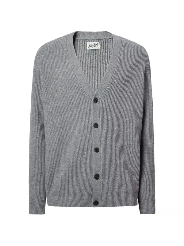 MC2 SAINT BARTH Herrison Ribbed Cardigan - Grey