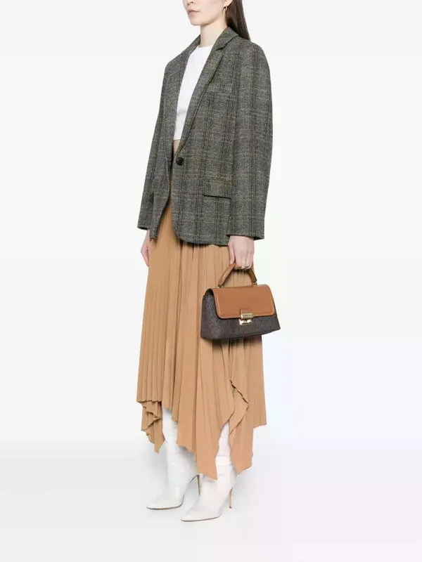 Michael Kors Monogram Crossbody Bag - Brown