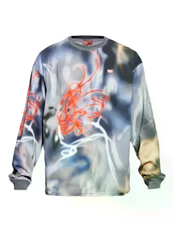 DIESEL® T-boxt-ls-v4 Long Sleeve Graphic T-shirt