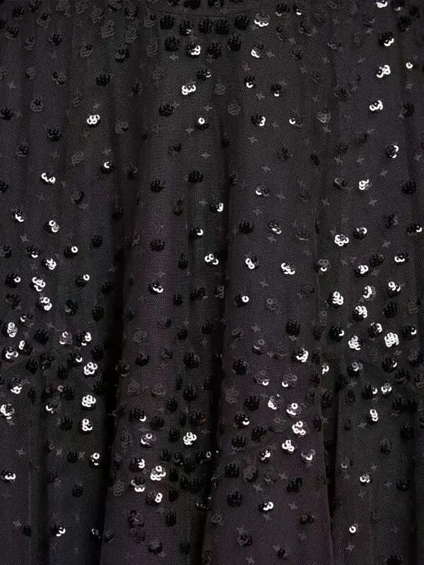 NEEDLE & THREAD Sequin-embellished Maxi Dress - Black