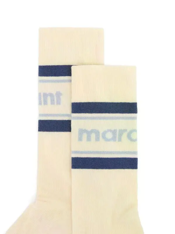 Isabel Marant Étoile Dona Striped Socks - Neutrals