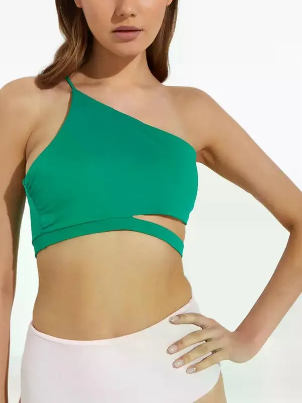 Agua Bendita Asymmetric Cutout Ventura Bikini Top