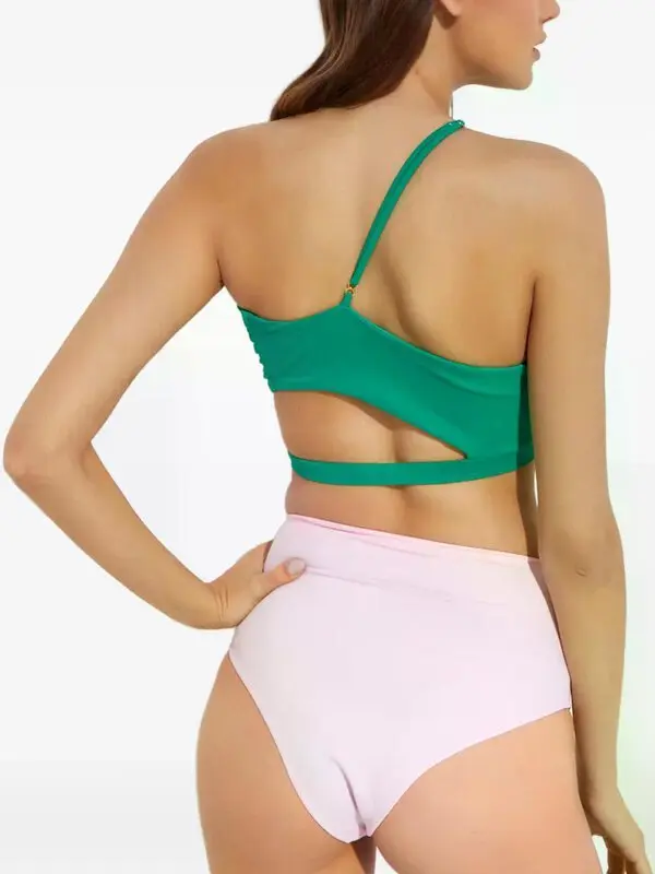 Agua Bendita Asymmetric Cutout Ventura Bikini Top