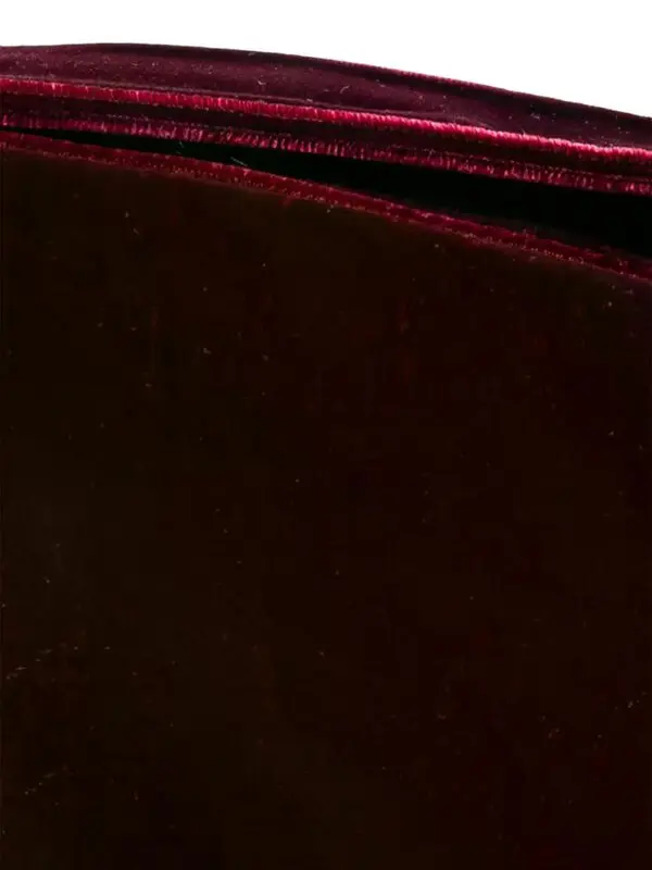 NEOUS Ara Velvet-effect Zip Clutch Bag - Red
