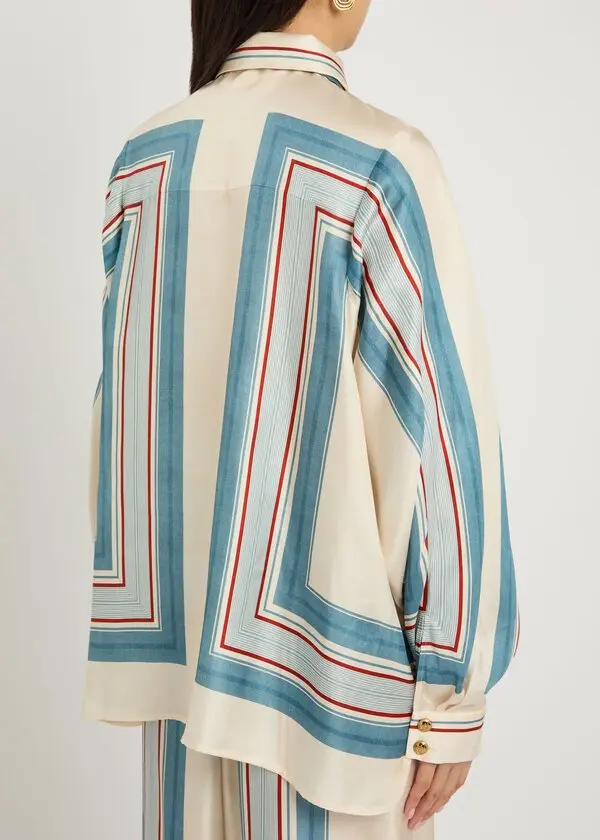Zimmermann Patterned Silk Scarf Shirt