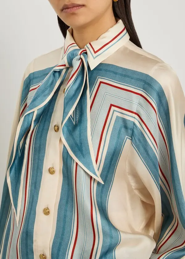 Zimmermann Patterned Silk Scarf Shirt