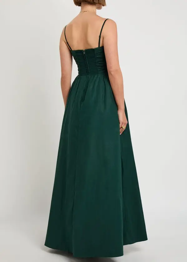 reformation kastoria dress green Gathered Maxi - Multicoloured Prom Styles