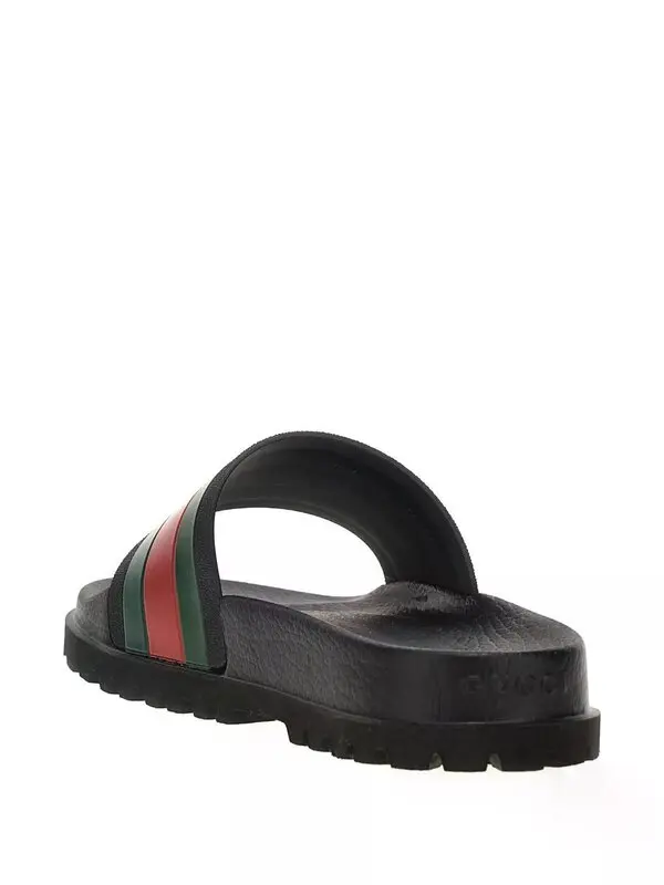 Gucci Web Stripe Slides