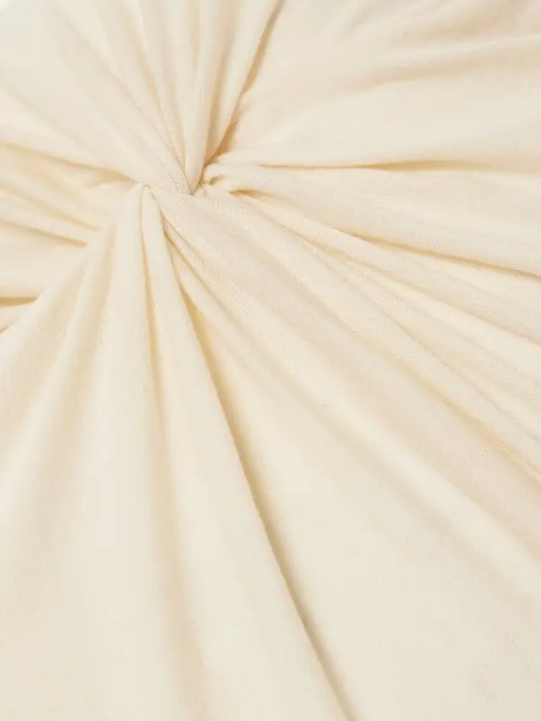 AGOLDE Lissa Gathered Jersey Top - Neutrals