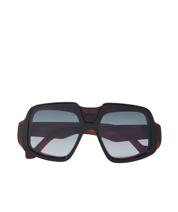 Loewe Anagram Oversized Aviator-style Sunglasses - Brown