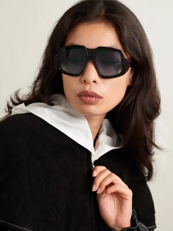 Loewe Anagram Oversized Aviator-style Sunglasses