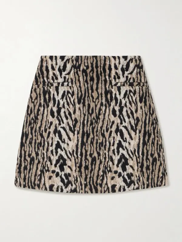 Rixo Mariah Leopard-print Mini Skirt - Animal Print