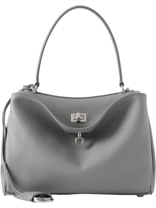 Balenciaga Rodeo Small Leather Shoulder Bag - Gray