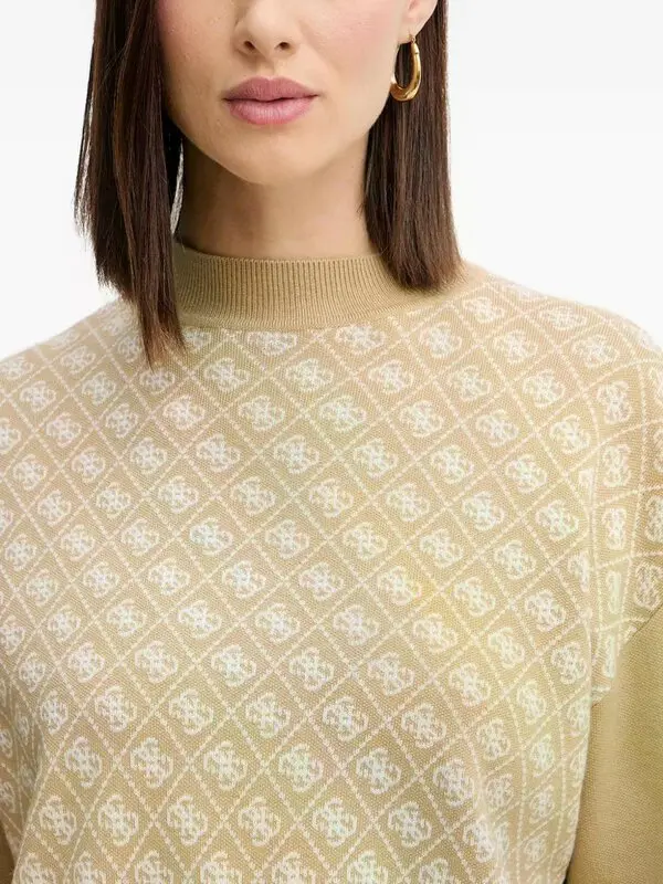 Guess Patterned High-neck Sweater