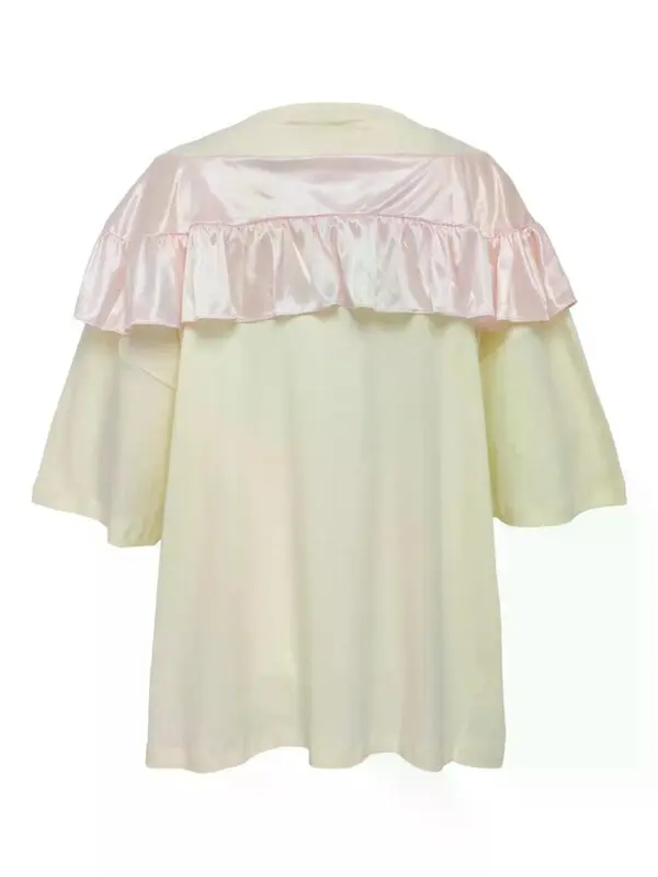 Ashley Williams Ruffled Curtain T-shirt - Neutrals