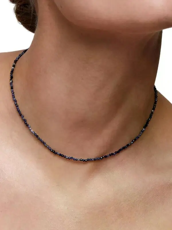 Mateo Sapphire Beaded Necklace - Blue