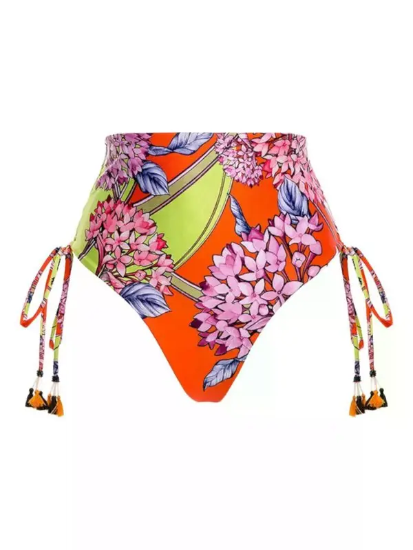 Agua Bendita Etta High-rise Bikini Bottom - Orange