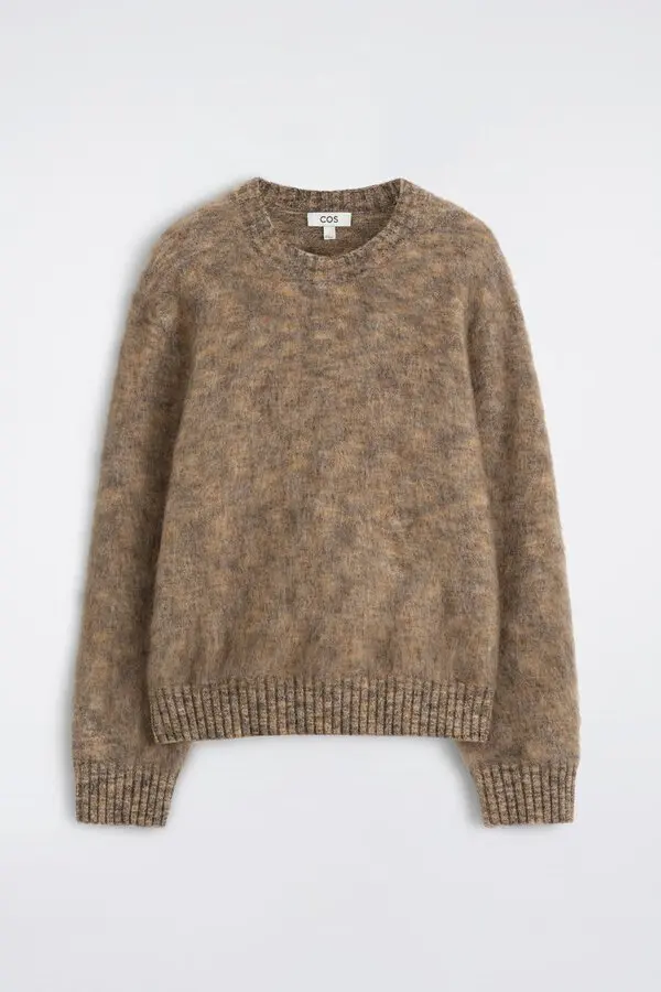 Cos Space-dyed Mohair-blend Crew-neck Sweater