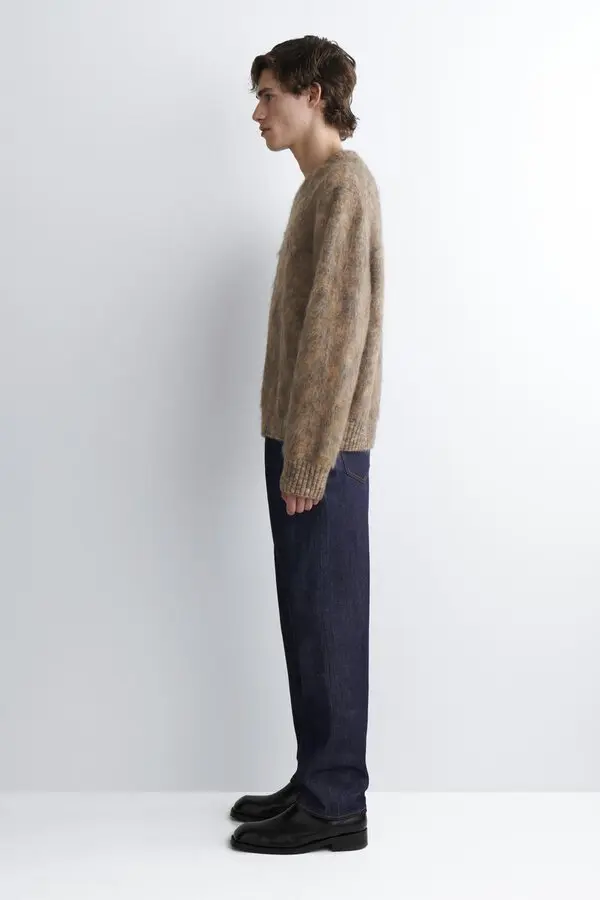 Cos Space-dyed Mohair-blend Crew-neck Sweater
