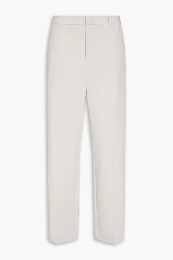 Vince Piqué Straight-leg Pants - Light Gray