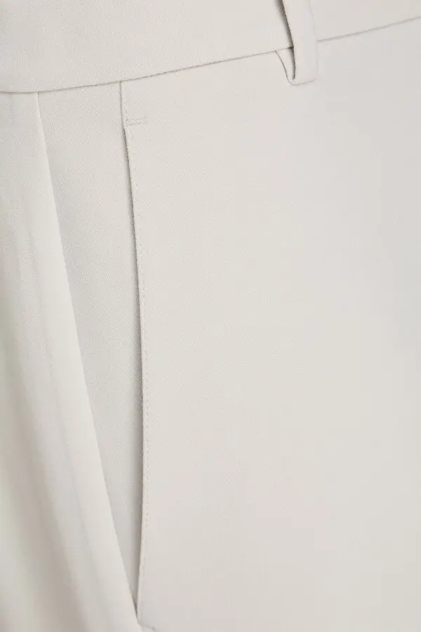 Vince Piqué Straight-leg Pants - Light Gray