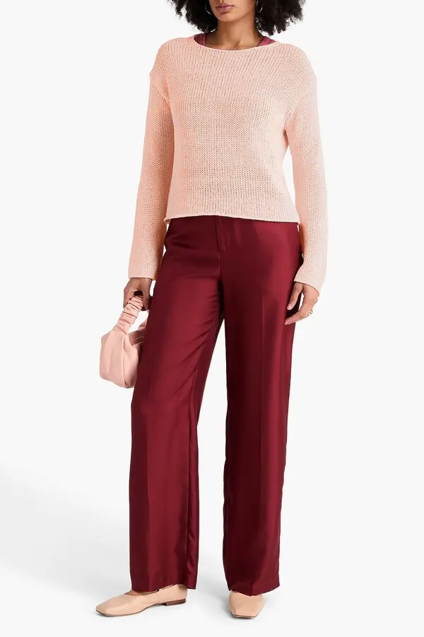 Vince Cotton-blend Knit Sweater