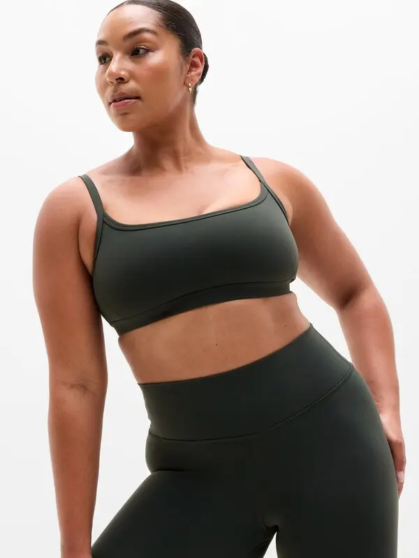 Athleta Square Neck Bra - Elm