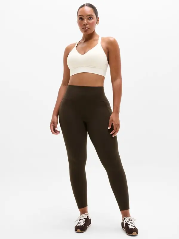 Athleta Salutation Stash High Rise Leggings - Truffle