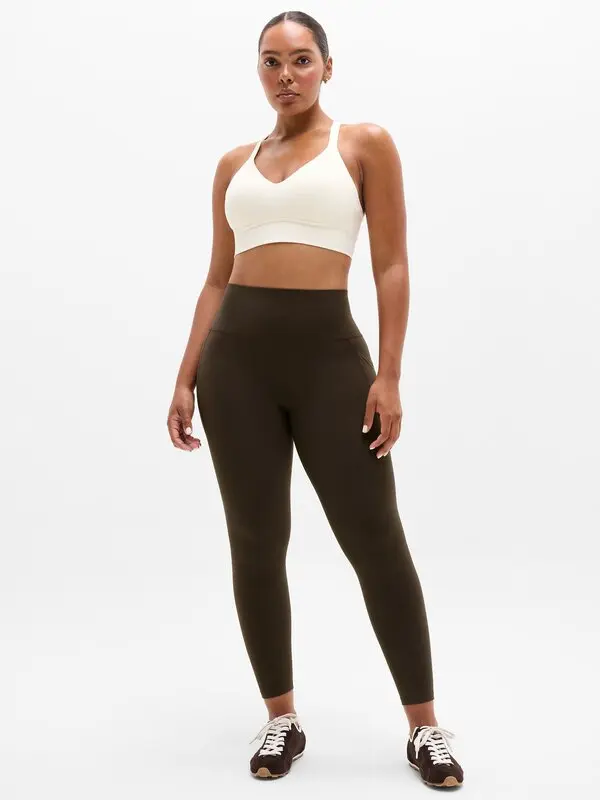 Athleta Salutation Stash High Rise Leggings - Truffle
