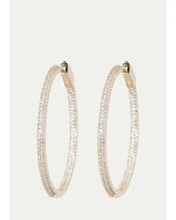 NICKHO REY Slim Tire Hoop Earrings - Yellow