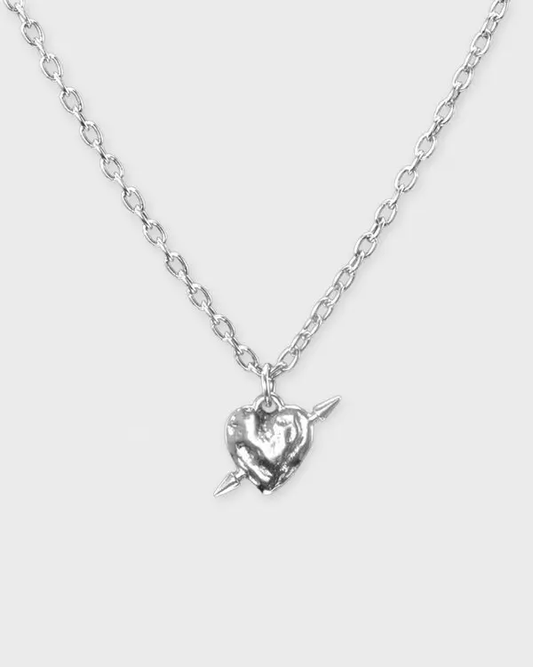 MARIA NILSDOTTER Tiny Tuvstarr's Heart Necklace - Silver