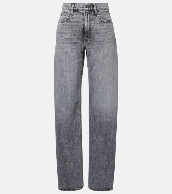 SLVRLAKE Cassie High-rise Wide-leg Jeans - Grey