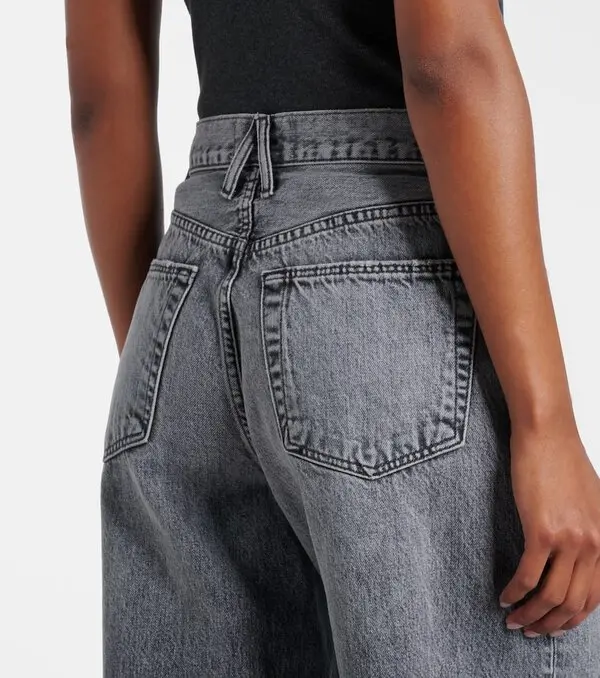 SLVRLAKE Cassie High-rise Wide-leg Jeans - Grey